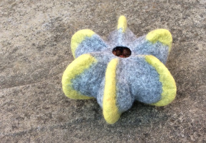 Wet felted seed pod…. | Lincs In Stitches
