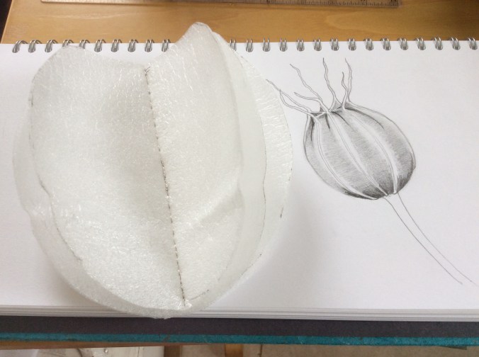 Wet felted seed pod…. | Lincs In Stitches