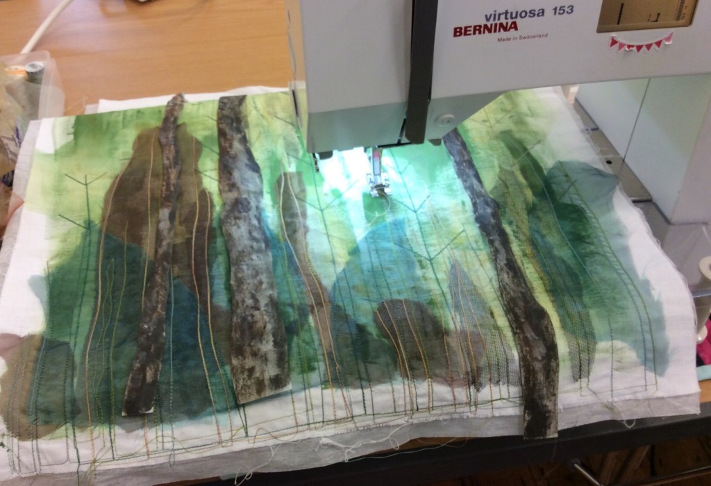 Paint, Layer & Stitch….. | Lincs In Stitches