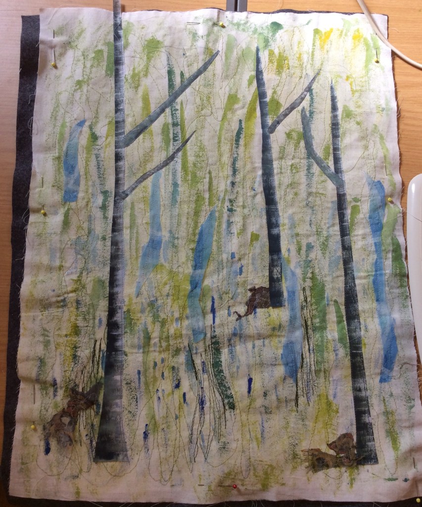 Paint, Layer & Stitch….. | Lincs In Stitches